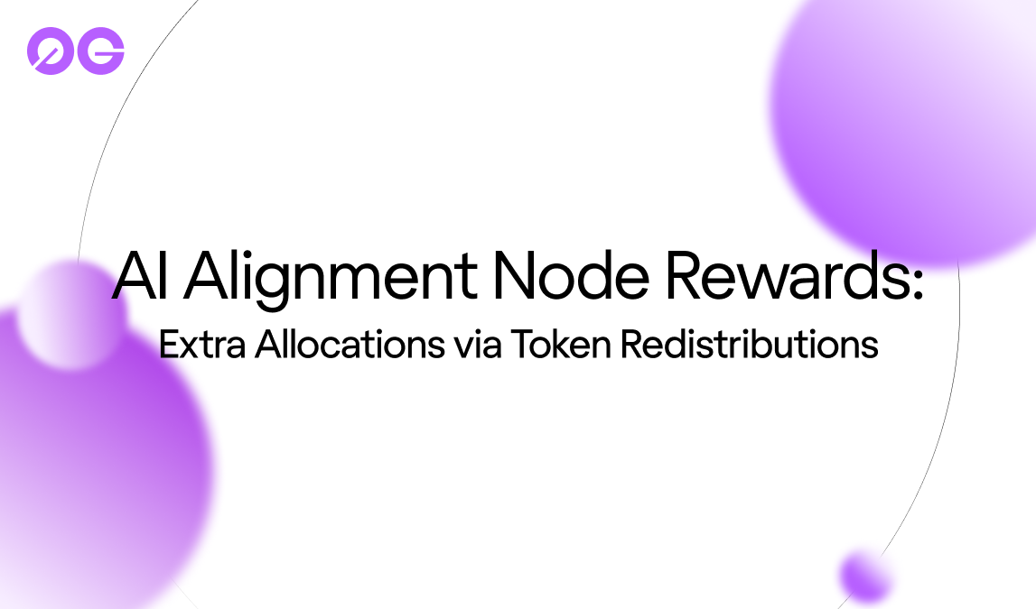 AI Alignment Node Rewards: Extra Allocations via Token Redistributions | 0G